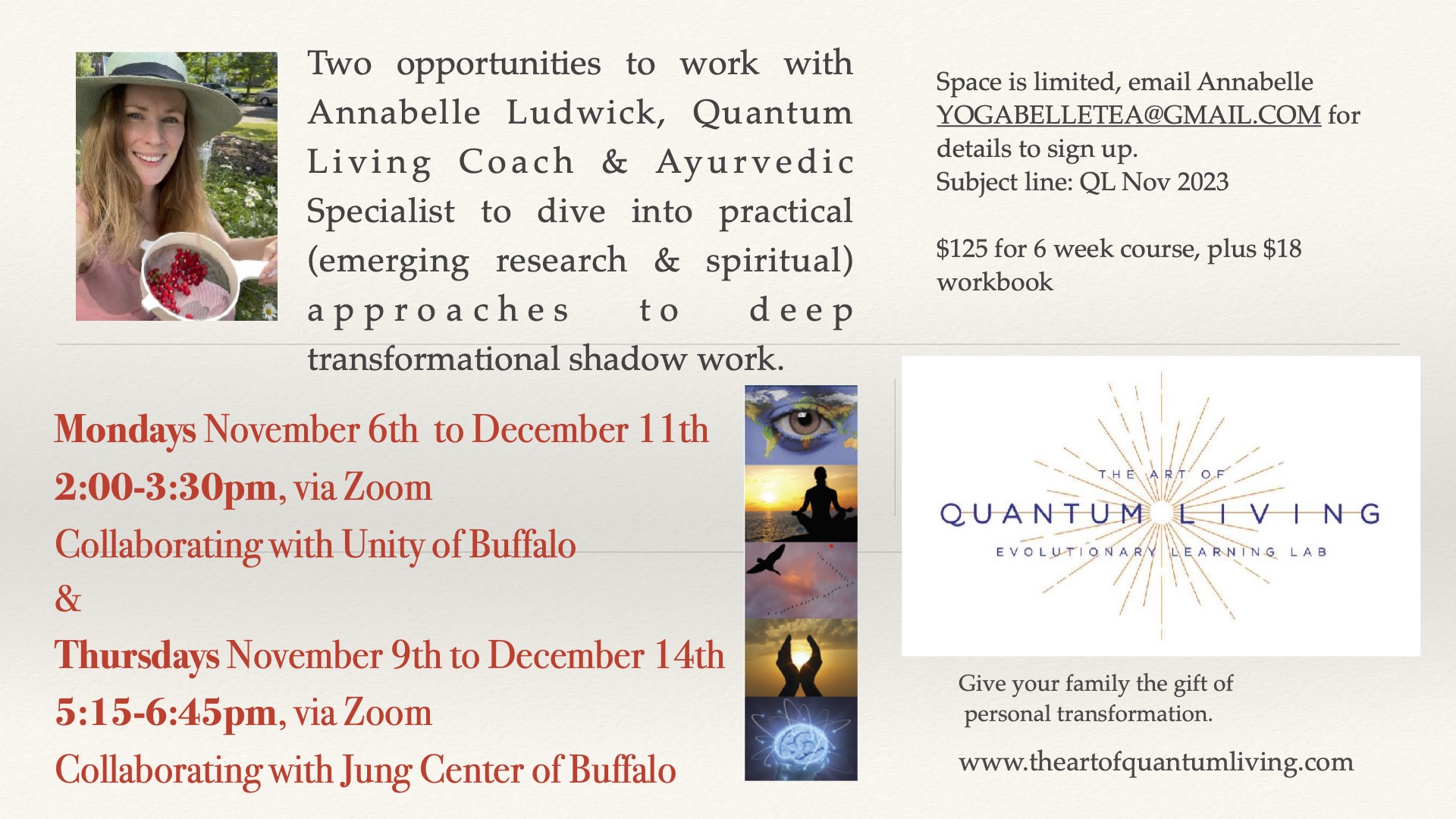 The Art of Quantum Living Evolutionary Lab | Unity of Buffalo